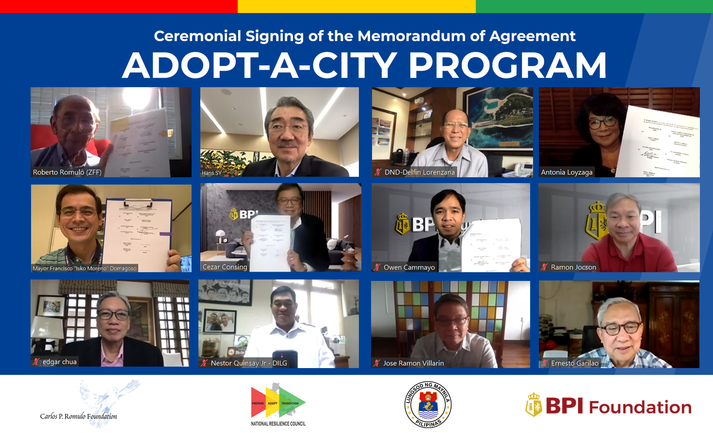 NRC launches the Adopt-a-City Program for the City of Manila with BPI ...