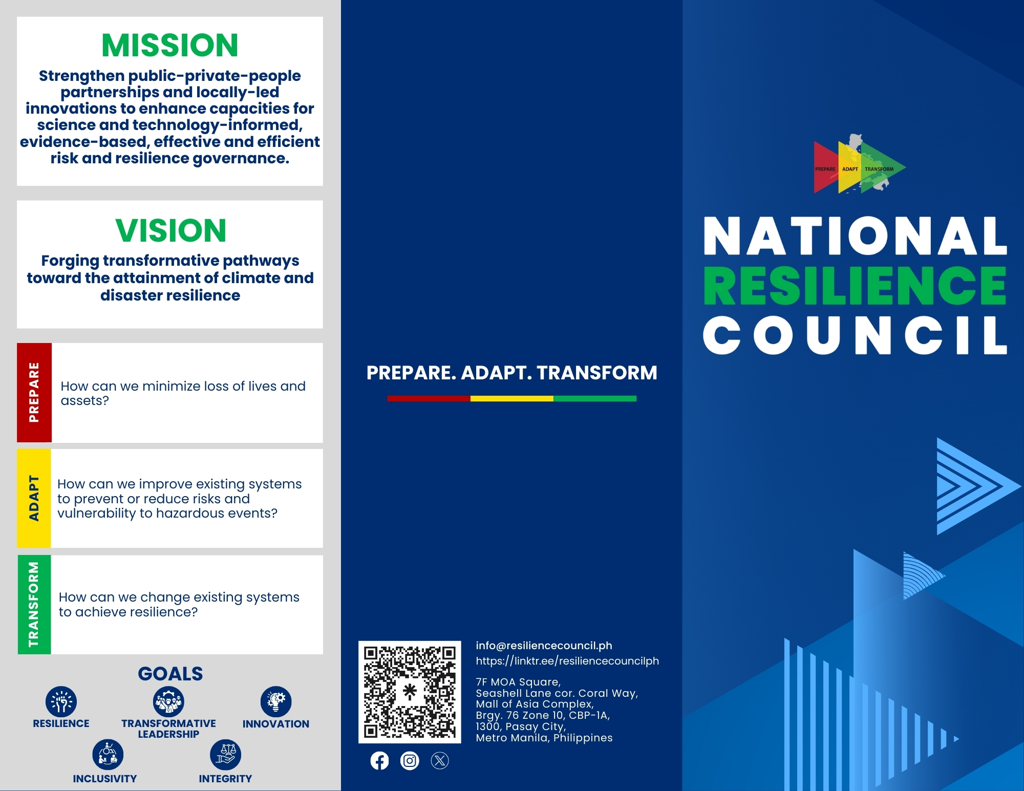 Brochures – National Resilience Council